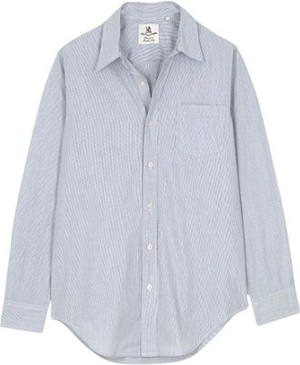Denimist Femme, Blouses et Chemises, Gris, Taille: 38 FR Boyfriend Shirt