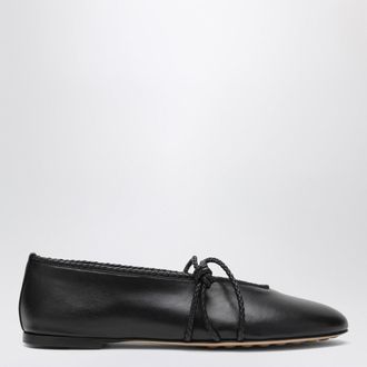 Bottega Veneta Schwarze Rosa Mary-Jane Ballerinas