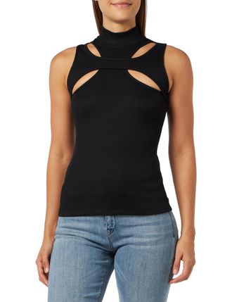 HUGO BOSS Damen Deurybia Jersey Top, Black1, L EU