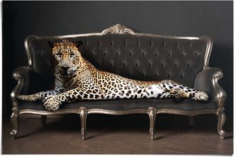 Reinders Poster, Leopard Chic, Hobbyraum, Poster, Wanddeko, Room Decor, 150 gr. gl&auml;nzend Bilderdruckpapier, Schwarz, 61 x 91,5
