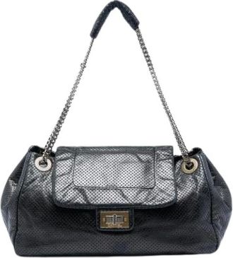 Chanel Pre-owned Sac bandouli&egrave;re vintage perfor&eacute; - Femme - Pre-owned - Noir - Taille: ONE Size