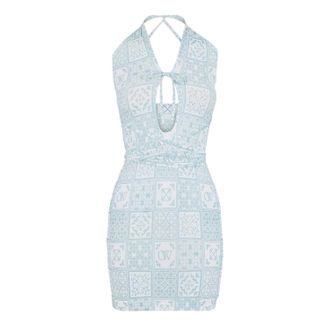 Off-white Off White - Minikleid f&uuml;r Damen (Blau/Wei&szlig;)