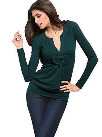 Sensi Pull Femme &agrave; Manches Longues, en Laine Angora Viscose Chaude et Douce. sans Coutures Seamless Made in Italy