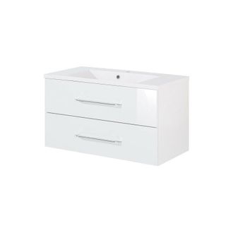 Fackelmann B.clever Waschtischset 90cm Korpusfarbe: Wei&szlig; Matt