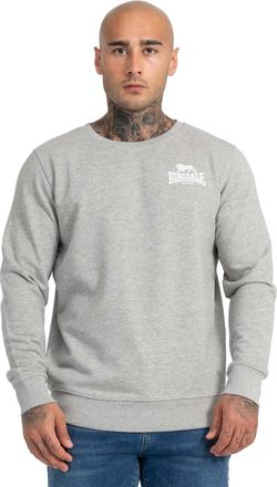 Lonsdale Herren Sweatshirt Longridge, Farbe:Marl Grey, Größe:2XL