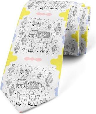 Generic Cravate Pour Hommes Blanc Noir Jaune Classique Men Tie &Eacute;l&eacute;gant Cravate Pour Accessoires Remise De Dipl&ocirc;me C&eacute;l&eacute;brations