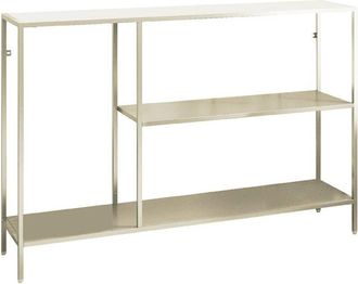 Dmora Konsolentisch Uva, Tisch, Eingangskonsole, Regal, 120x30 h80 cm, Sahne - Dmora