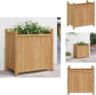 vidaXL Vidaxl - Jardini&egrave;re 50x30x50 cm bambou - Jardinier - Pot De Fleurs - Bac &agrave; Fleurs - Bambous - D&eacute;co Ext&eacute;rieur