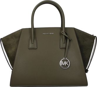 Michael Kors Avril Femmes Sac &agrave; Main Vert/Cuir Olive