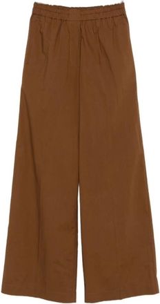 Forte_Forte Femme, Pantalons, Brun, Taille: 36 FR Pantalon Large &agrave; Taille &Eacute;lastiqu&eacute;e