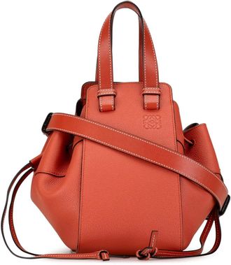 Loewe Hobo Bags - Small Leather Hammock Satchel - Gr. unisize - in Orange - f&uuml;r Damen