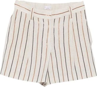 Brunello Cucinelli Femme, Shorts, Beige, Taille: 34 FR Shorts d&eacute;contract&eacute;s