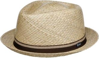 LIPODO Chapeau en Paille Bemiro Player Femme/Homme - Made in Italy de Plage Soleil Printemps-ete Ete - XL (60-61 cm) Nature-Marron