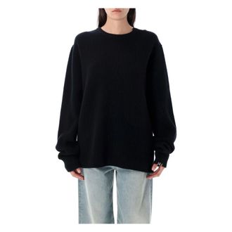 Extreme Cashmere Gerippter Kaschmirpullover Raven Schwarz - - Knitwear - Damen - Schwarzk - ONE SIZE