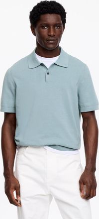 Arket Feinstrick-Poloshirt -T&uuml;rkis