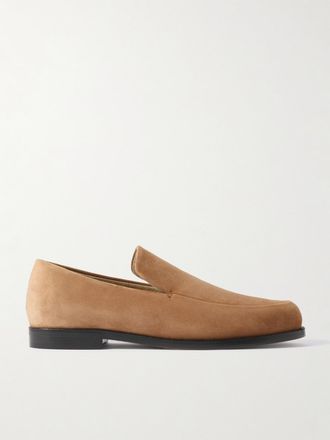 Khaite Alessio Loafers Aus Veloursleder - Braun