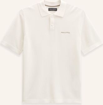 Marc O'Polo Marc Opolo Strick-Poloshirt weiss