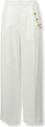 Darkpark Darkpark, Femme, Pantalons, Blanc, Taille: 38 FR Danielle Wide Pantalons
