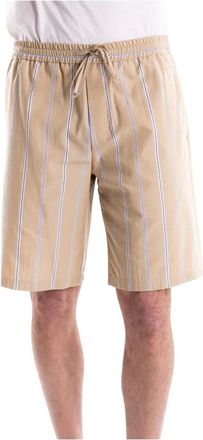 Paolo Pecora Homme, Shorts, Beige, Taille: L Cotton Bermuda Shorts