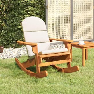 vidaXL Vidaxl - Adirondack-Schaukelstuhl mit Kissen Massivholz Akazie