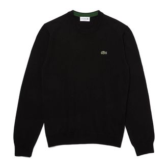 Lacoste Baumwollpullover Rundhals - - Knitwear - Herren - Schwarzk - M