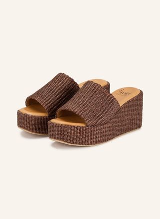 &Egrave; Mia &Egrave; Mia Plateau-Wedges braun