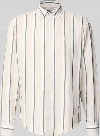 Boss Orange by Hugo Boss Regular Fit Freizeithemd aus Leinen-Baumwoll-Mix Modell RICOPLUS_M