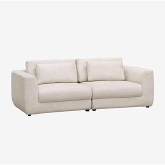Sklum 2-teiliges Modulares Sofa mit verstellbarer Kopfst&uuml;tze aus Chenille Cataline