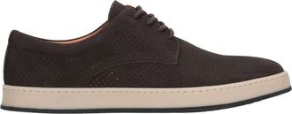 Estro & Luminara Homme, Chaussures, Brun, Taille: 41 EU Chaussures Derby Marron Fonc&eacute; pour Homme en Velours V&eacute;ritable Estro Er00119437
