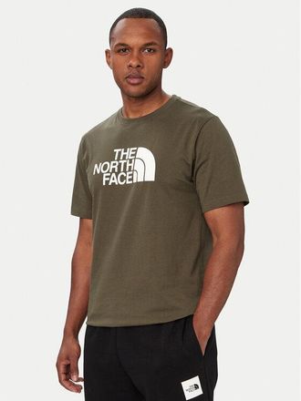 The North Face T-Shirt Evolution Half Dome NF0A8B6J Gr&uuml;n Regular Fit