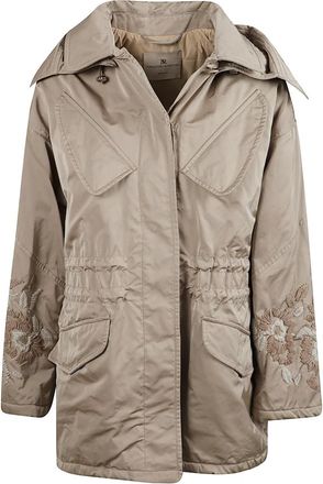Ermanno Scervino Femme, Vestes, Beige, Taille: 34 FR Collection de Manteaux Élégants