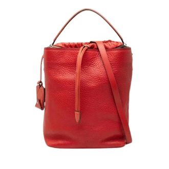 Burberry Pre-owned Ashby Bucket - Femme - Pre-owned - Rouge - Taille: ONE Size