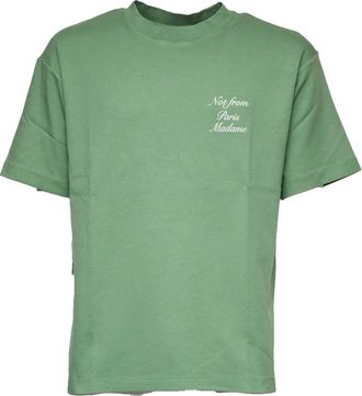 Dr&ocirc;le de Monsieur Homme, Tops, Vert, Taille: XL Logo-print T-shirt