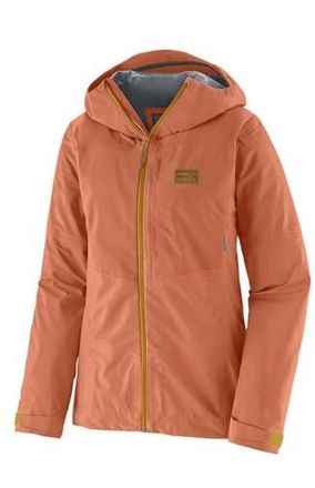 Patagonia Ws Boulder Fork Rain JKT Veste, Sienna Clay, L Femme