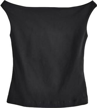 Next Débardeur col ouvert Noir M