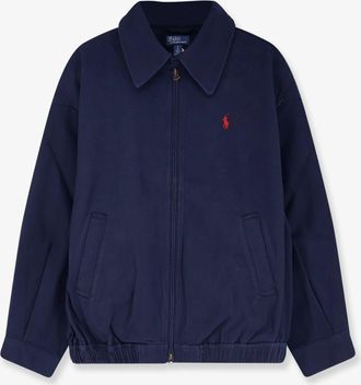 Ralph Lauren Blue denim jacket with embroidered logo on the front - POLO RALPH LAUREN - gender_Woman