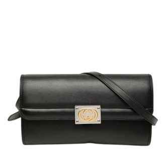 Gucci Pre-owned Cuir sacs-gucci - Femme - Pre-owned - Noir - Taille: ONE Size
