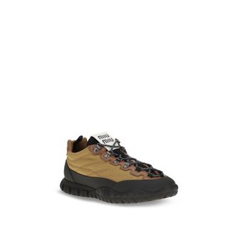 Miu Miu Ripstop Polyamide Sneakers - Beige