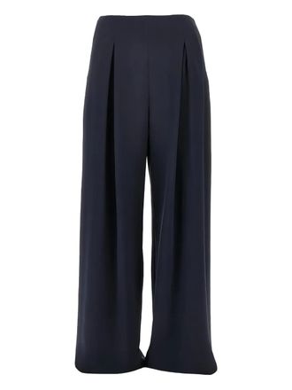 Max Mara Plissierte Palazzohose - Blau