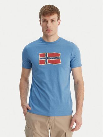 Napapijri T-Shirt S-Mahsa NP0A4FZB Blau Regular Fit