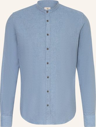 Q1 Manufaktur q1 Manufaktur Hemd Regular Fit Mit Stehkragen blau