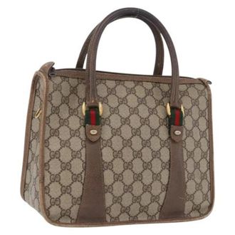 Gucci Sac &agrave; main pr&eacute;-propri&eacute;t&eacute; en toile GG - Femme - Pre-owned - Beige - Taille: ONE Size