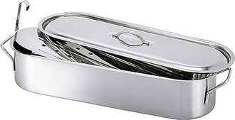 Beka 14700024 Poissonnière en acier inoxydable 50 cm, Argenté