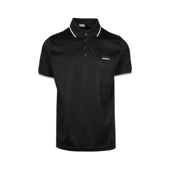 Karl Lagerfeld Polo Shirt - - Tops - Herren - Schwarzk - M