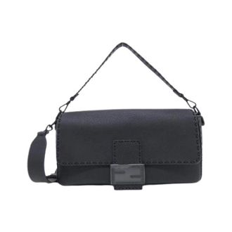 Fendi Pre-owned Selleria Maxi Baguette Leder Umh&auml;ngetasche - - Pre-owned - Damen - Schwarzk - ONE SIZE