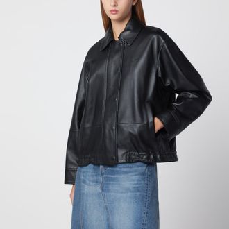 Loewe Schwarze Lammlederjacke