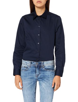 Seidensticker Damen 131821-19 Bluse, Navy, 44