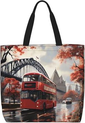 Generic Bus &Agrave; Imp&eacute;riale Sac Courses L&eacute;ger Sacs De Courses Grand Sac Fourre Tout Pour Travail Shopping Universit&eacute;