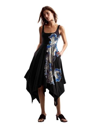Desigual robe con&ccedil;ue par mr. christian lacroix en noir
