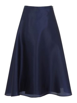Alberta Ferretti Jupe Midi - Bleu